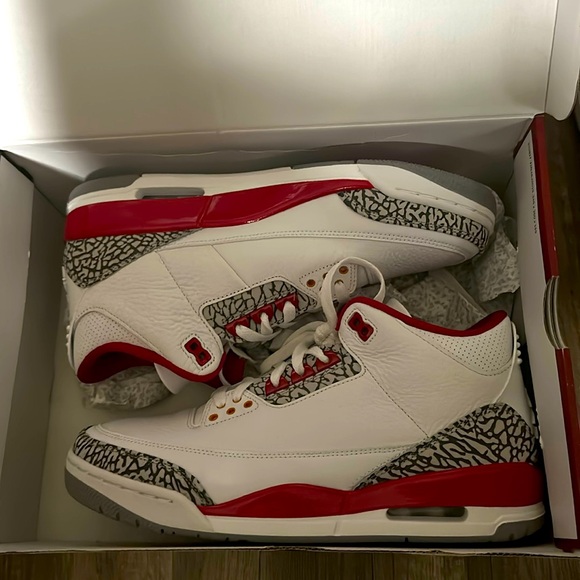 Jordan | Shoes | Mens 5 Cardinal 3s Never Once Wore Still In Box | Poshmark